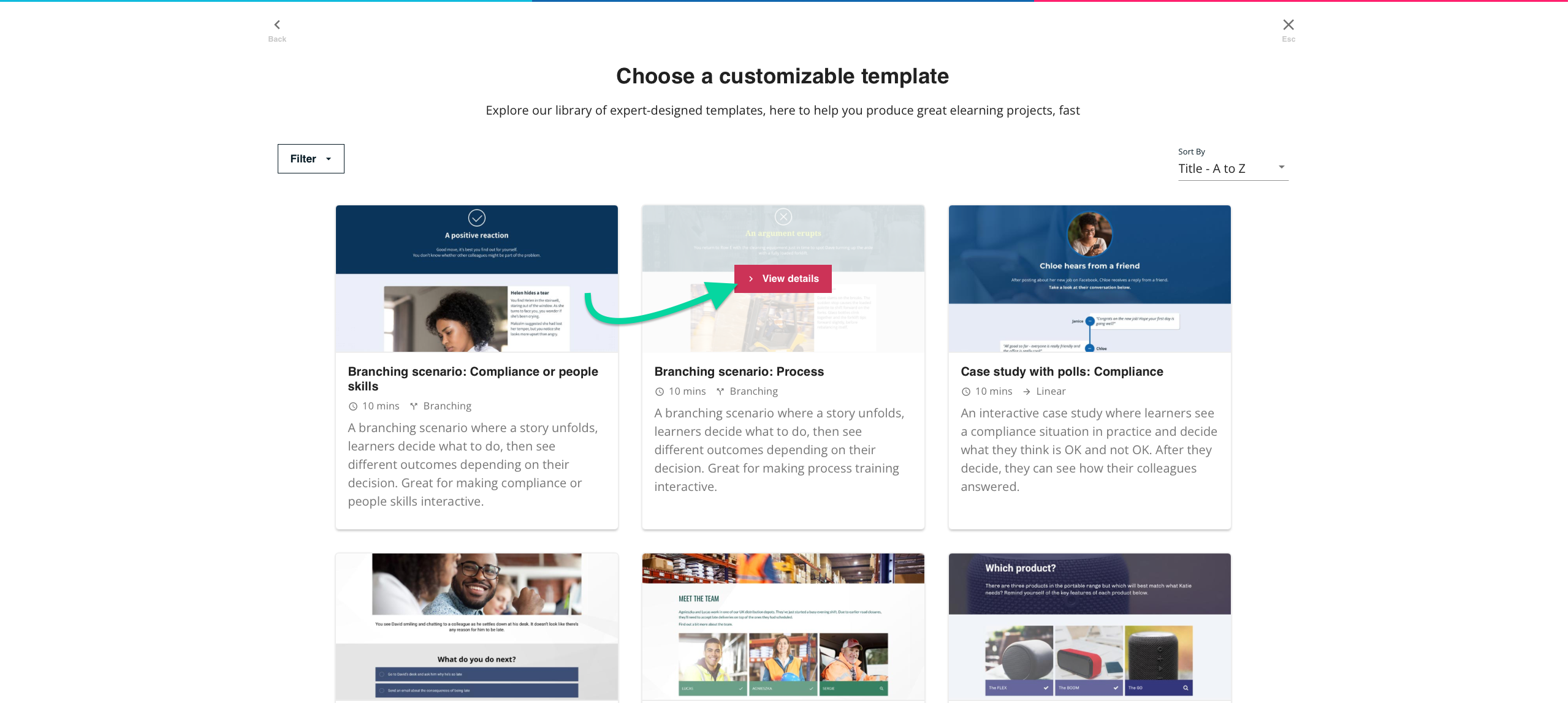 Using Learning Accelerator templates to create a course – Elucidat ...